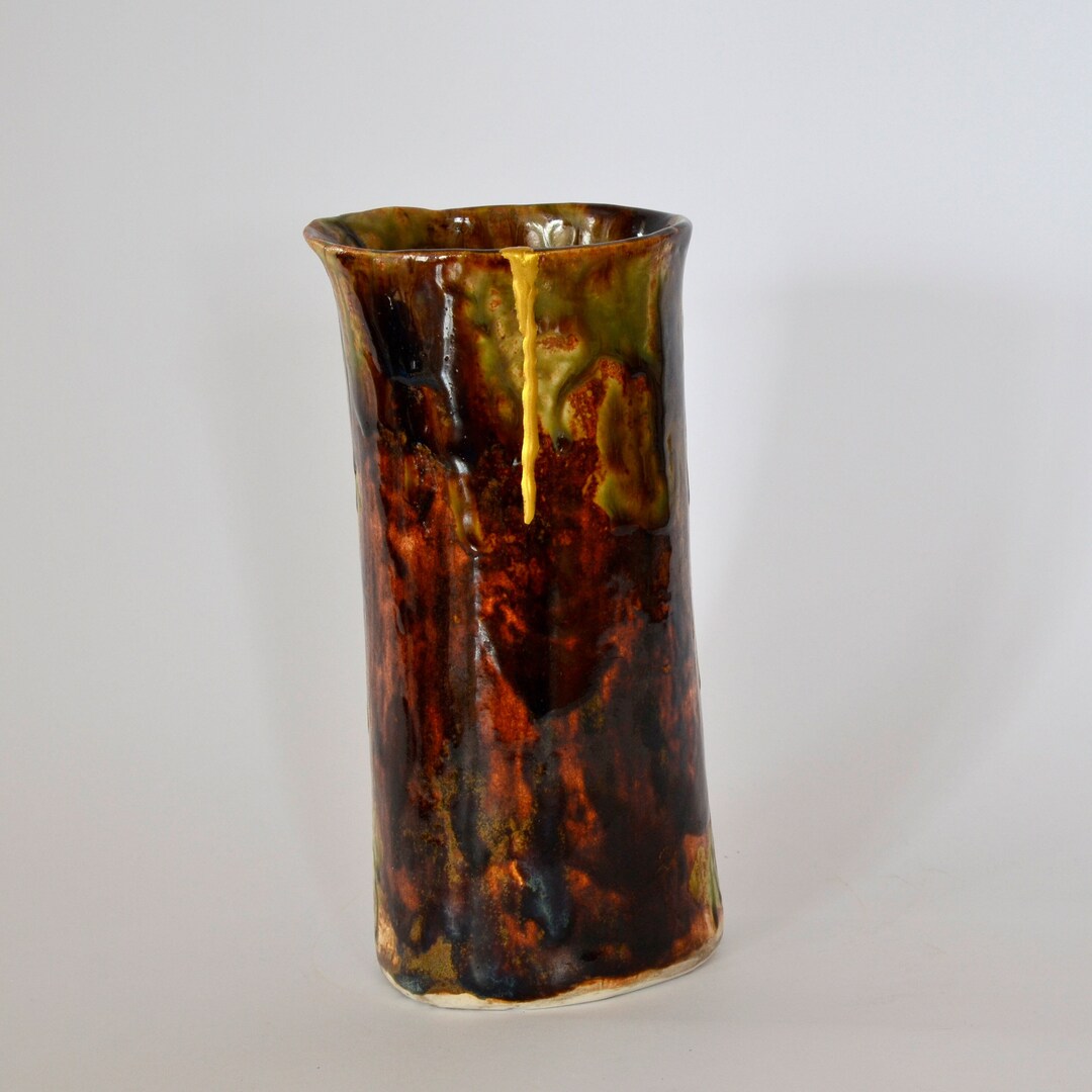 Flower Vase, Kintsugi, Hand Made Pottery, Gift - Etsy