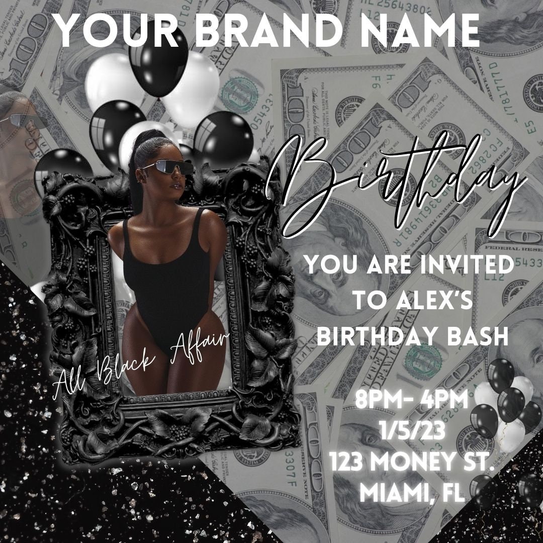 Birthday Flyer | DIY Flyer Template Design| Party Flyer| Birthday ...