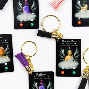 Phone Call Memorial Sublimation Keychain | Editable Canva Template the ...
