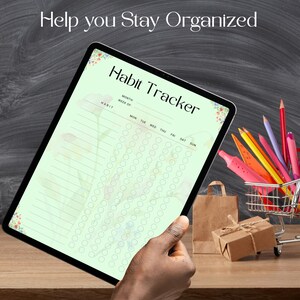Floral Habit Tracker Bundle | Printable PDF & Digital Goodnotes | A4 A5 ...