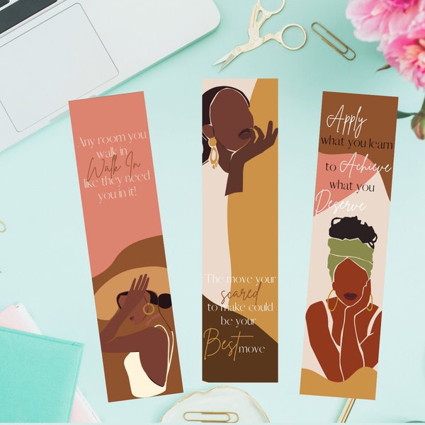 Black Girl Bookmarks - Etsy