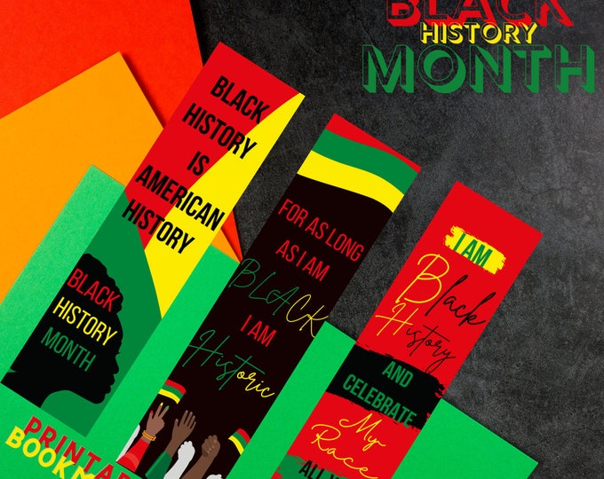 Black History Month Printable Bookmarks| Black History Month 2023 ...