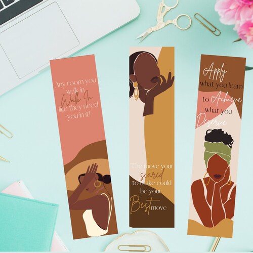 Black Girl Bookmarks african American Gifts Gifts for Her - Etsy