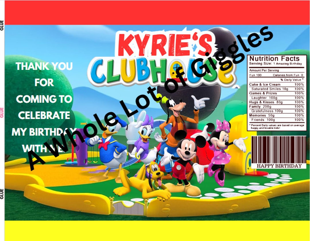 Digital Print Only* Mickey Mouse Clubhouse Templates - Etsy