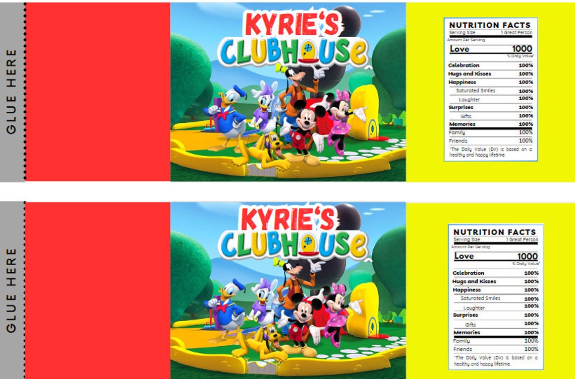 Digital Print Only* Mickey Mouse Clubhouse Templates - Etsy