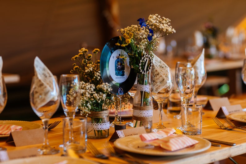 Real Vinyl Record Table Names Bespoke Wedding 7 Inch 45s - Etsy UK