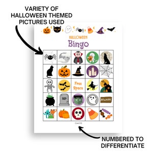 Printable Halloween BINGO Set - Etsy