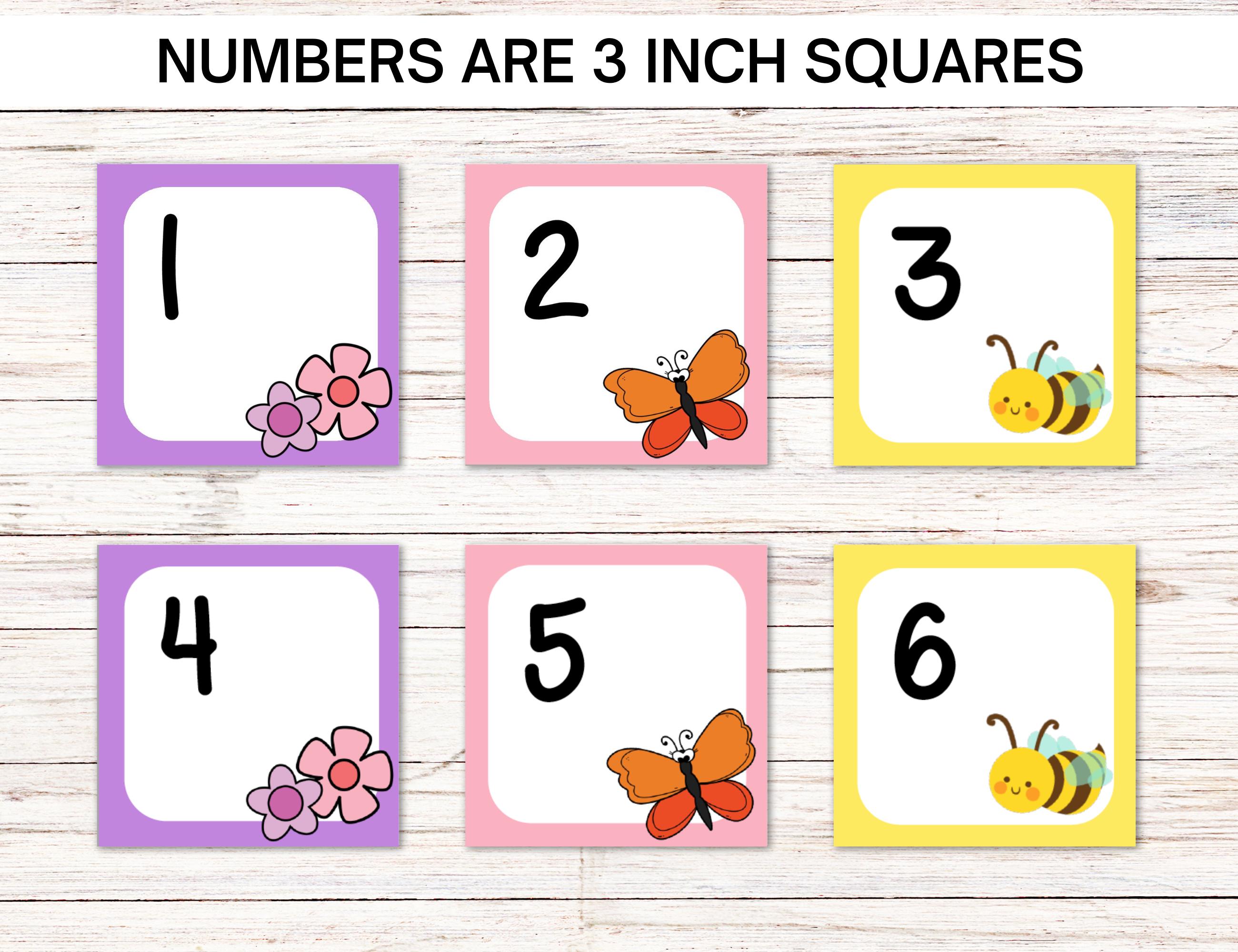 May Calendar Numbers in ABC Pattern - Etsy