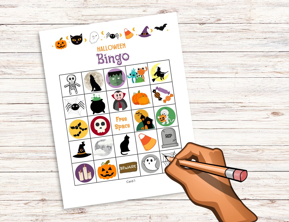 Printable Halloween BINGO Set - Etsy