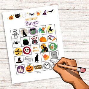 Printable Halloween BINGO Set - Etsy
