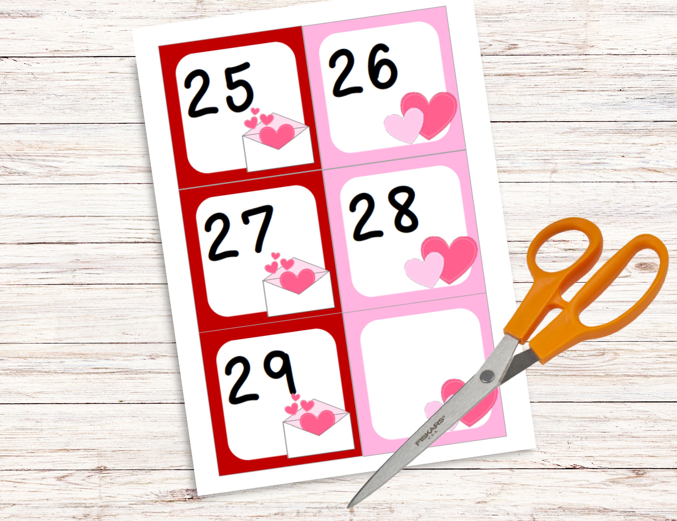 February Calendar Numbers in AB Pattern - Etsy
