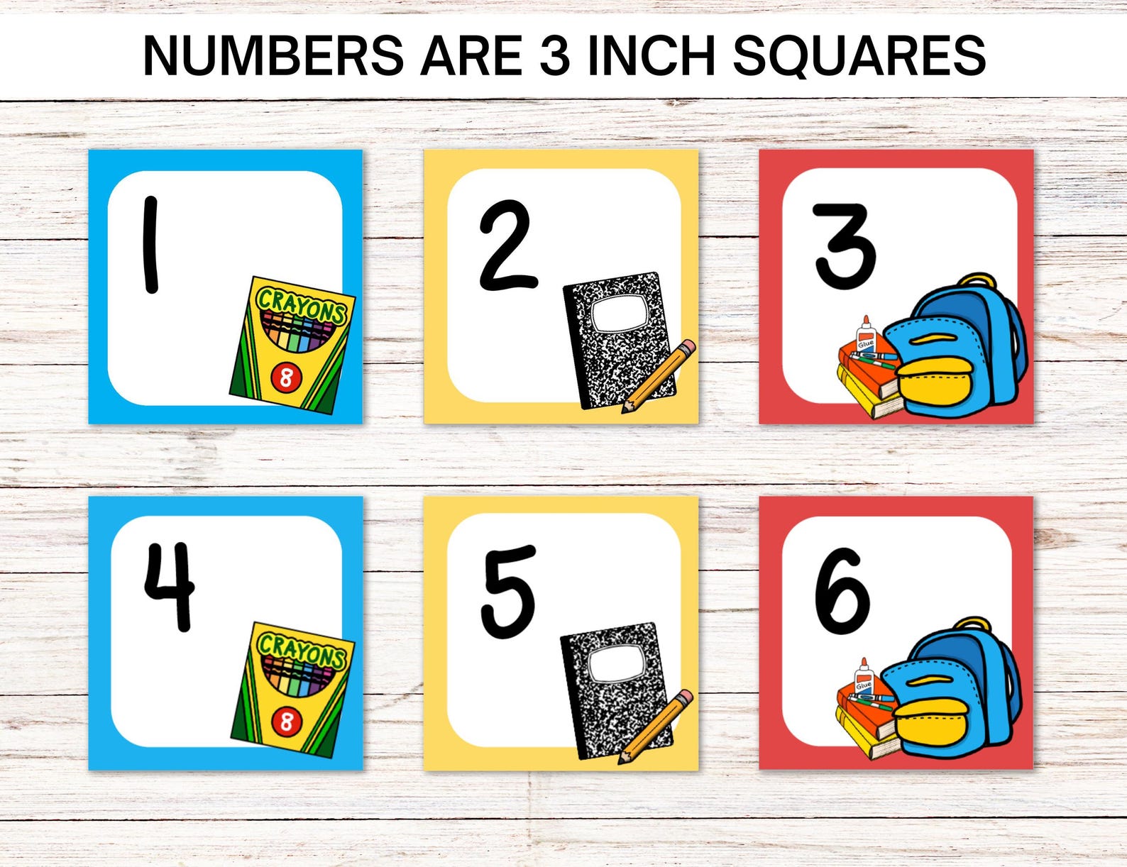 August Calendar Numbers in ABC Pattern - Etsy