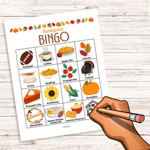 Printable Thanksgiving BINGO Set - Etsy