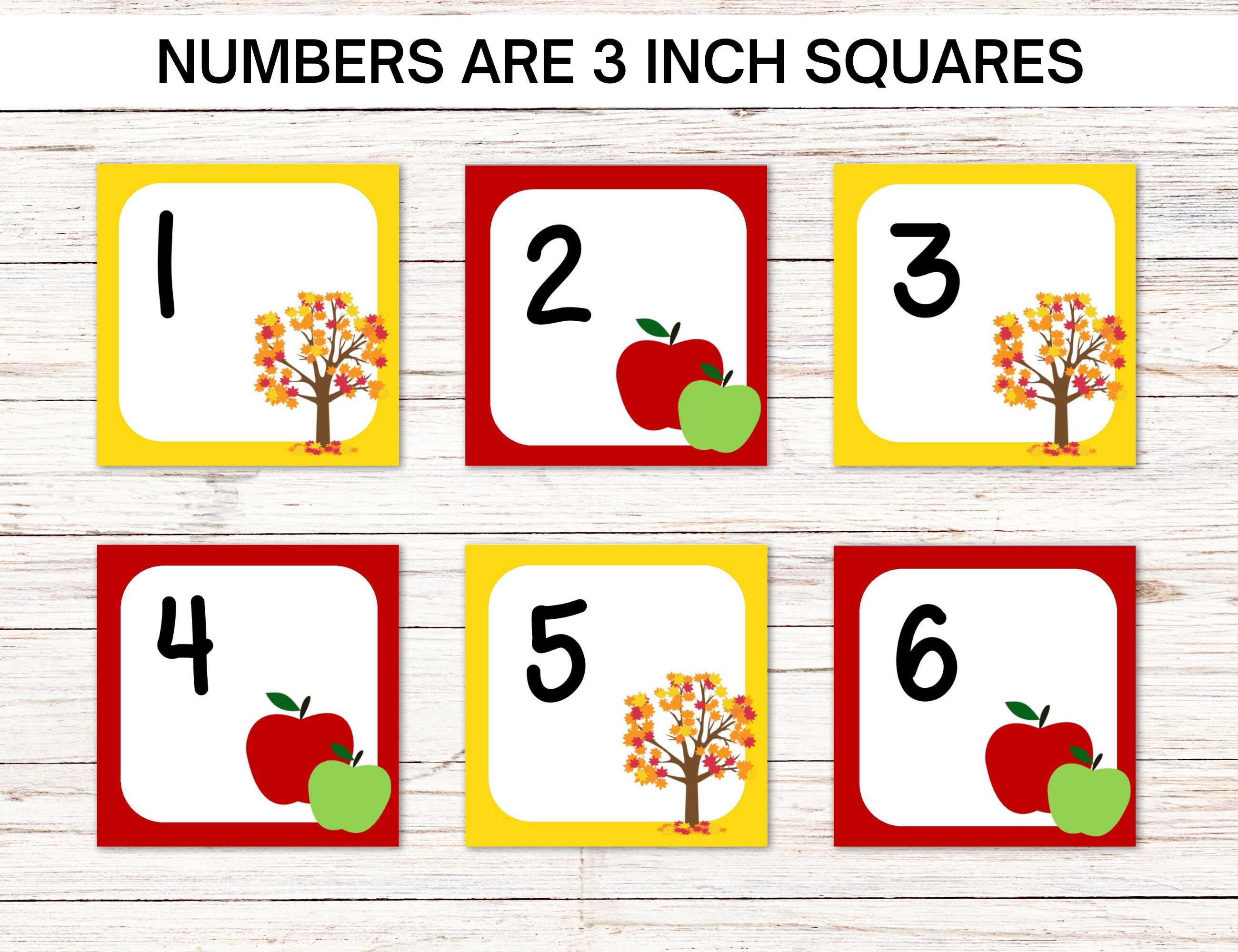 September Calendar Numbers in AB Pattern - Etsy