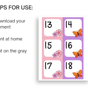 May Calendar Numbers in AB Pattern - Etsy