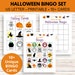 Printable Halloween BINGO Set - Etsy