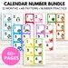 May Calendar Numbers in AB Pattern - Etsy
