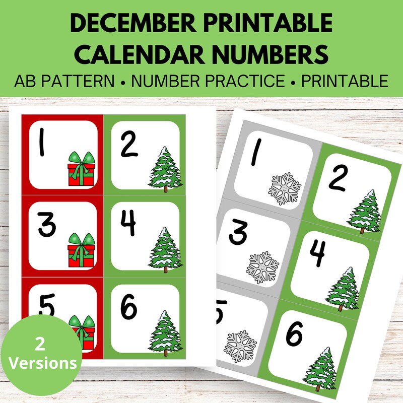 December Wooden Calendar - Etsy