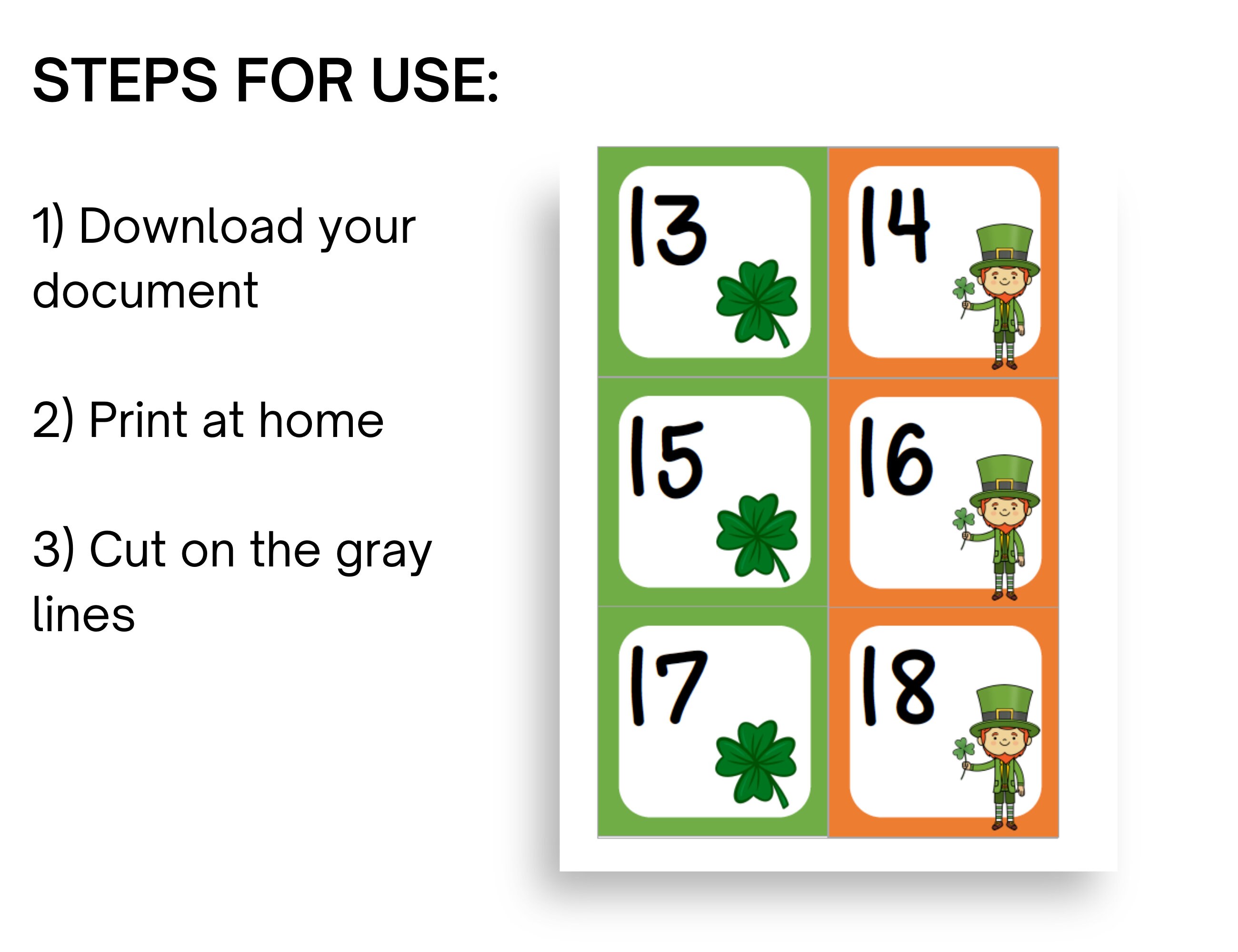 March Calendar Numbers in AB Pattern - Etsy