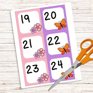May Calendar Numbers in AB Pattern - Etsy
