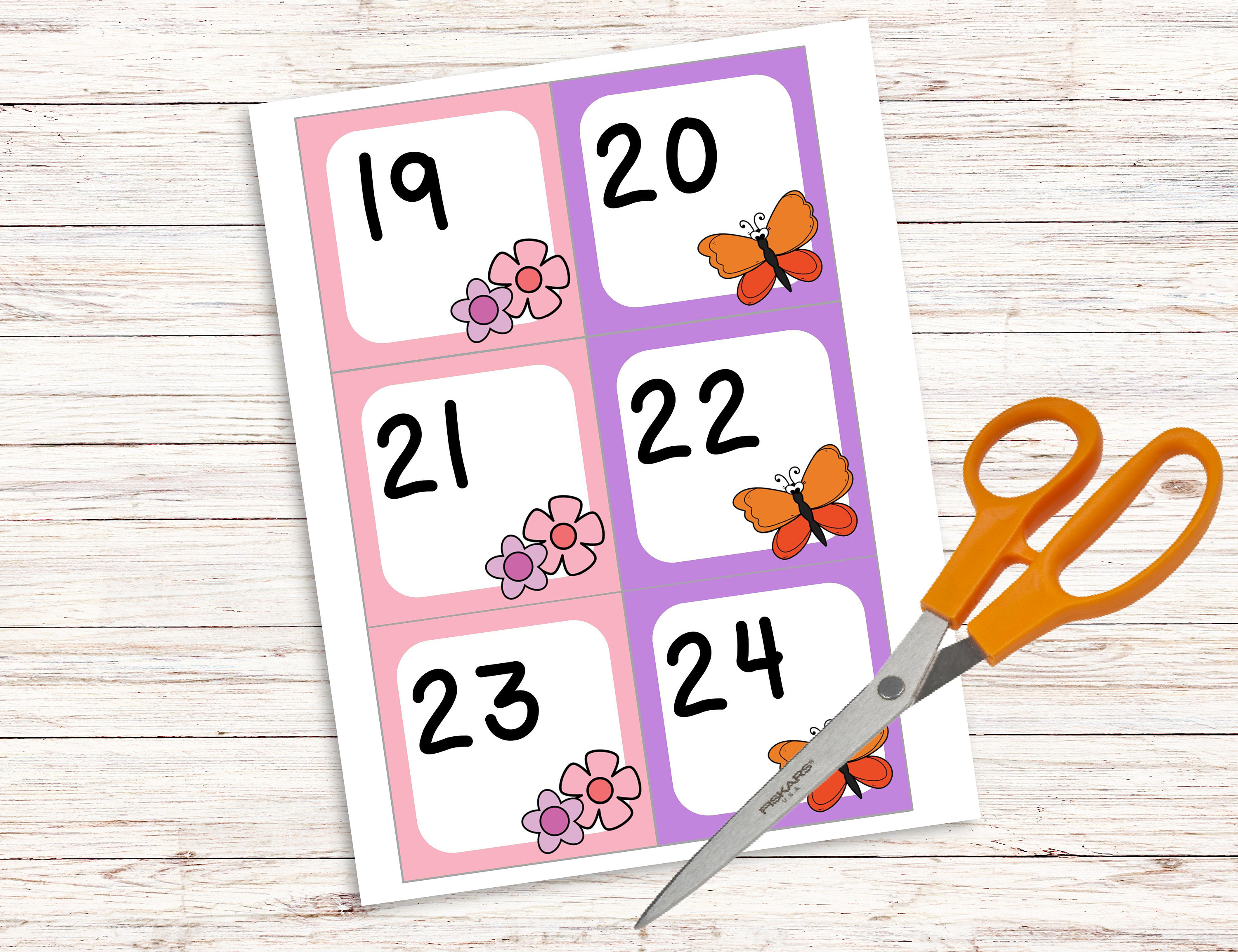 May Calendar Numbers in AB Pattern - Etsy