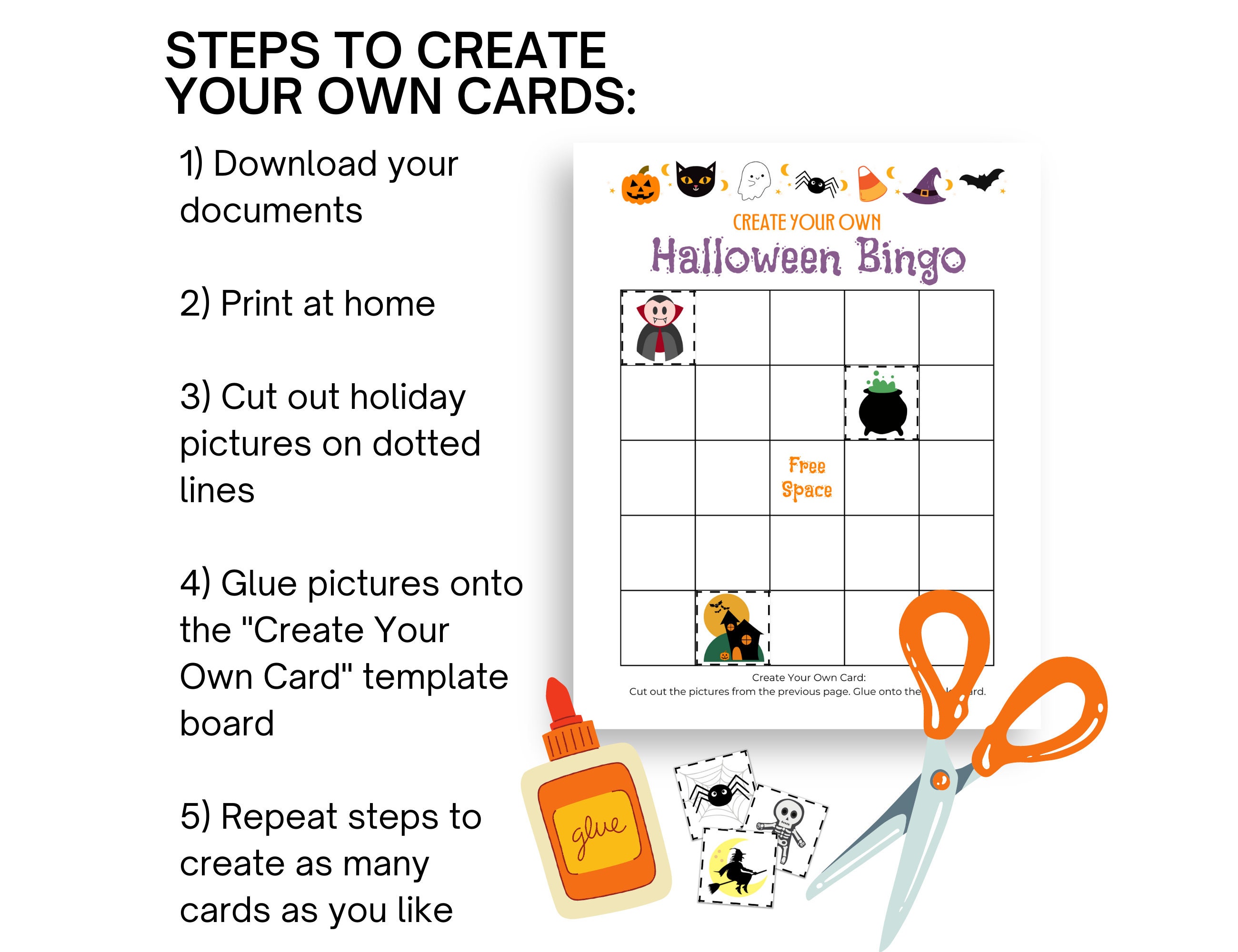 Printable Halloween BINGO Set - Etsy