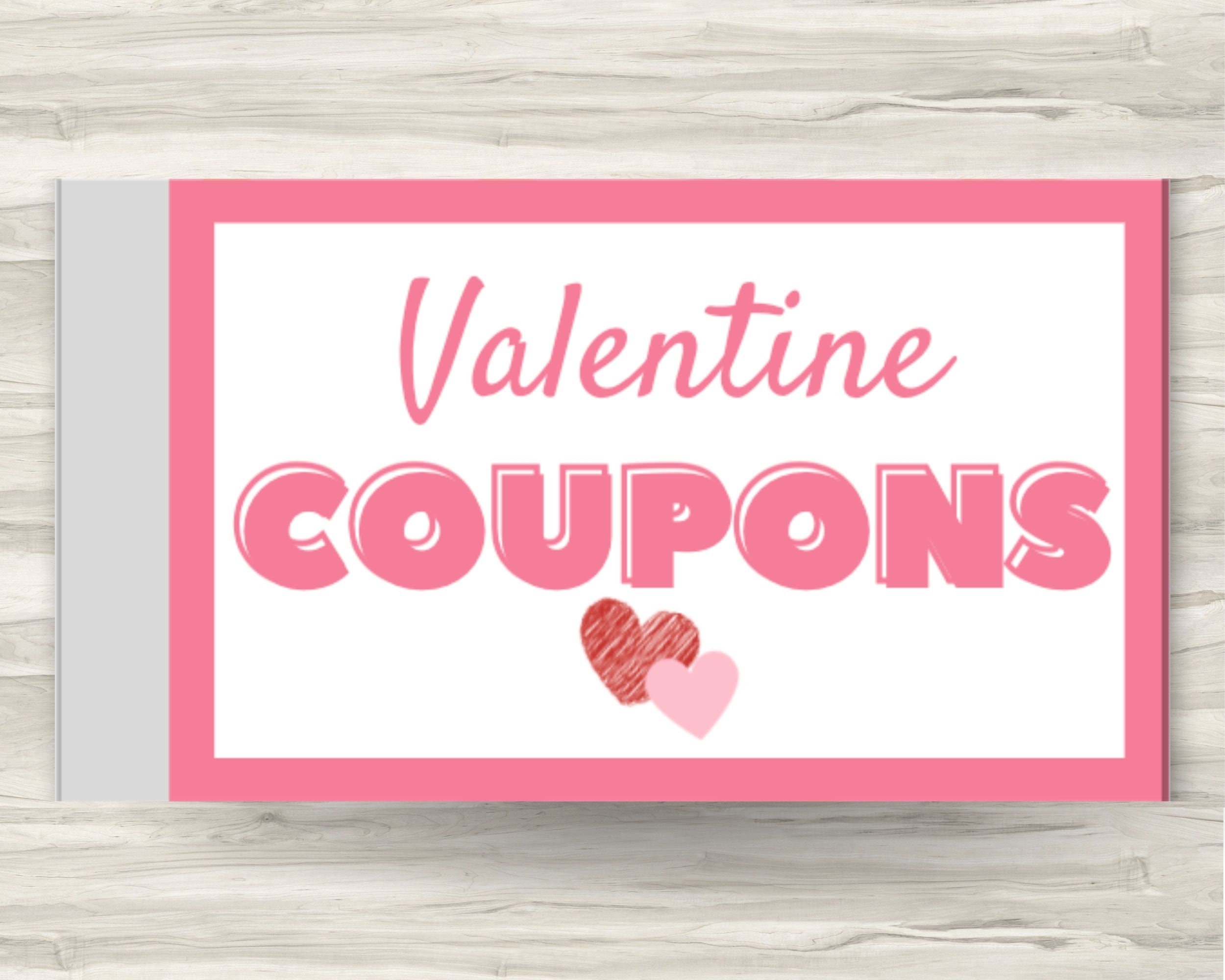 Valentine's Day Coupon Book for Kids - Etsy
