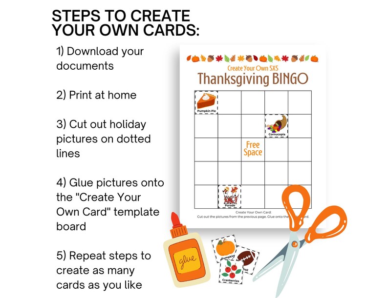 Printable Thanksgiving BINGO Set - Etsy