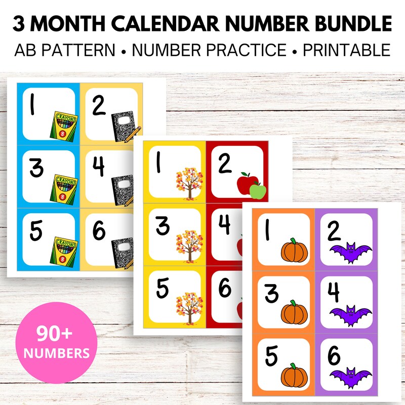 Calendar Numbers - Etsy