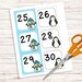 January Calendar Numbers in AB Pattern - Etsy