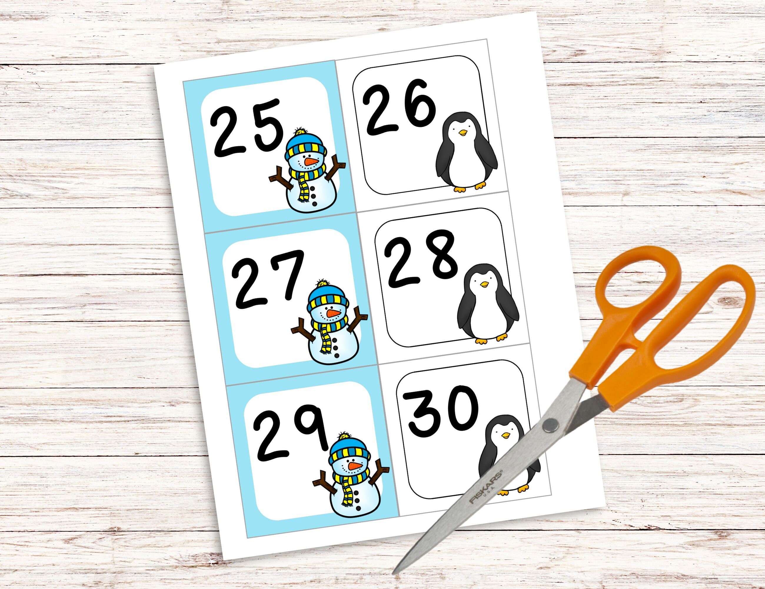 January Calendar Numbers in AB Pattern - Etsy