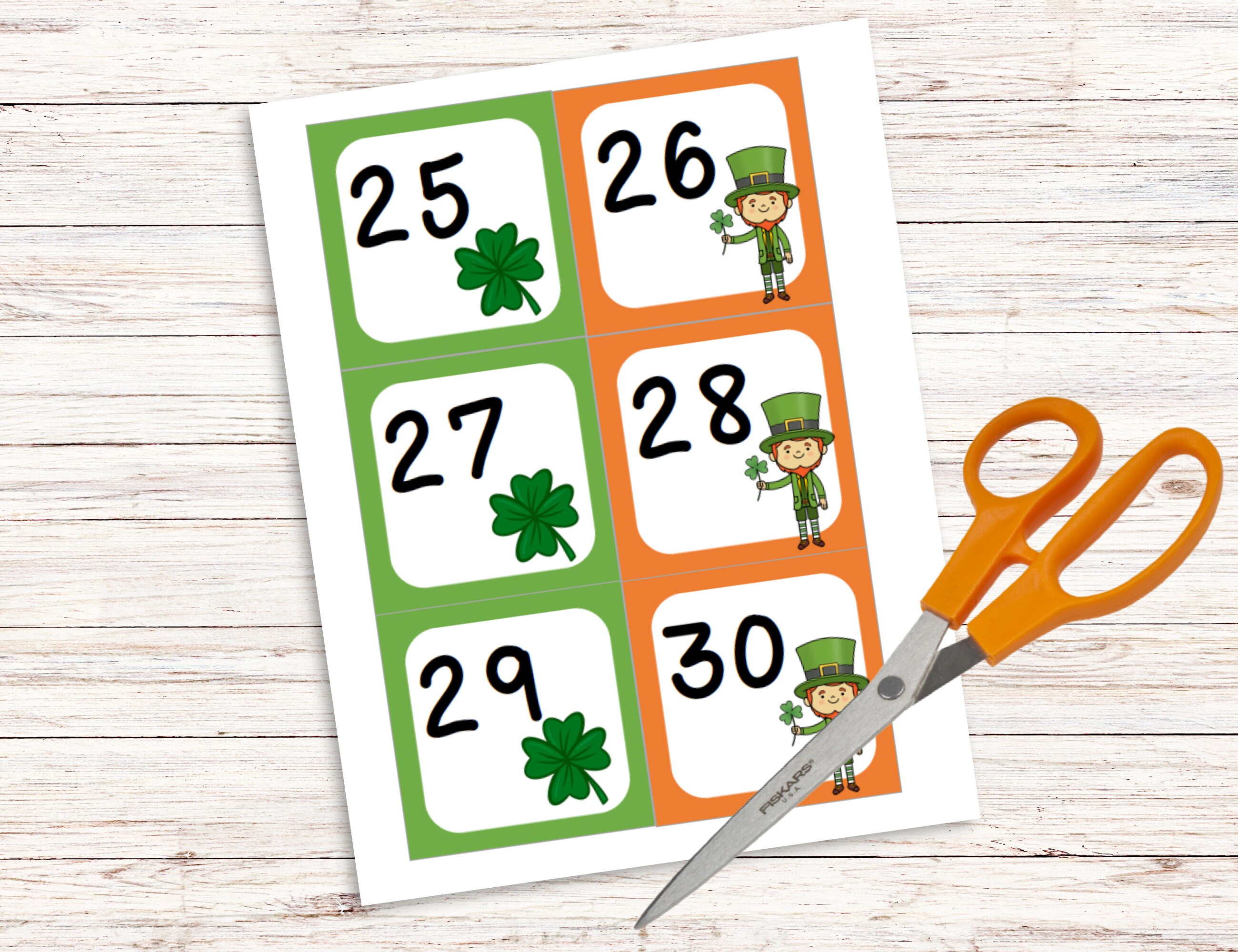 March Calendar Numbers in AB Pattern - Etsy