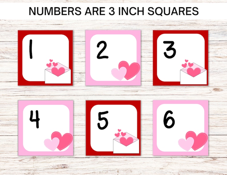 3 Month BUNDLE Calendar Numbers in AB Pattern (february, March, April ...