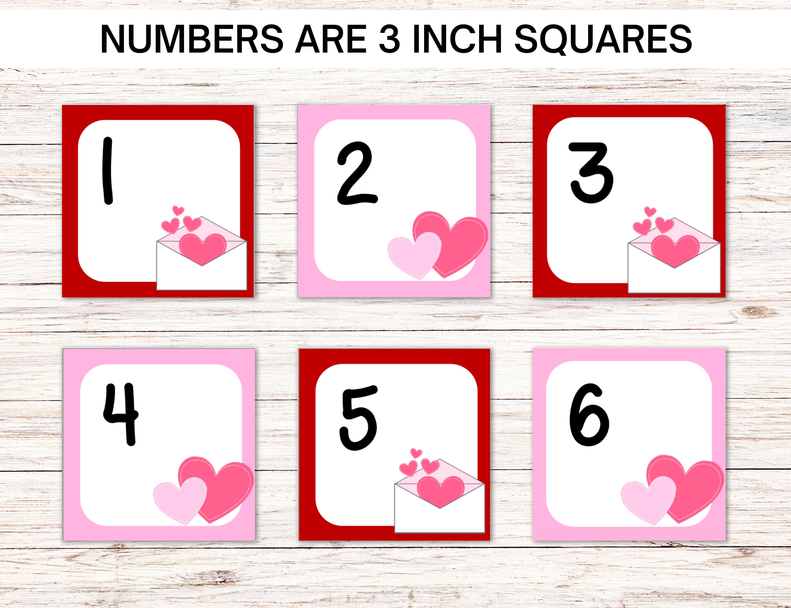 3 Month BUNDLE Calendar Numbers in AB Pattern (february, March, April ...