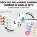 January Calendar Numbers in AB Pattern - Etsy