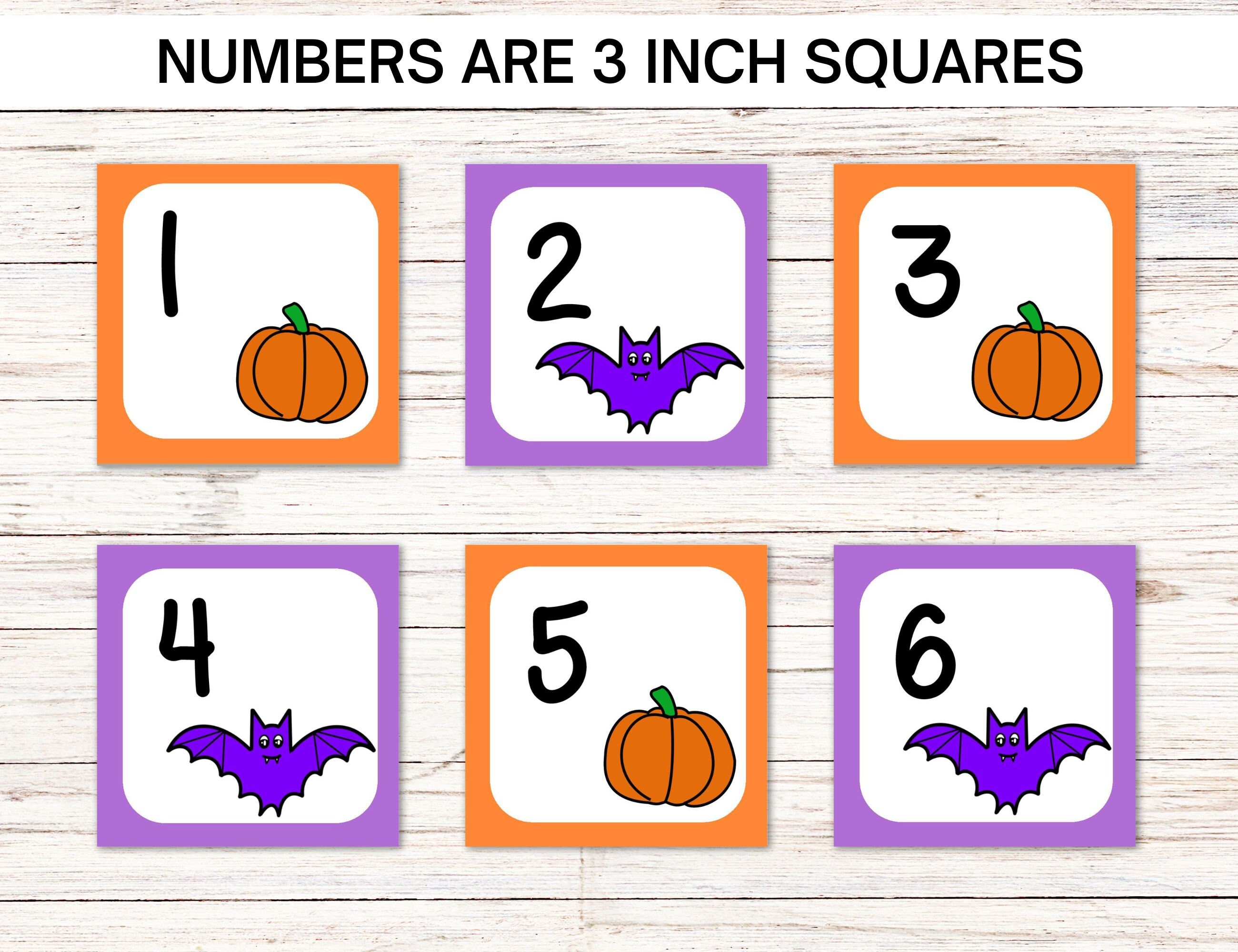October Calendar Numbers in AB Pattern - Etsy