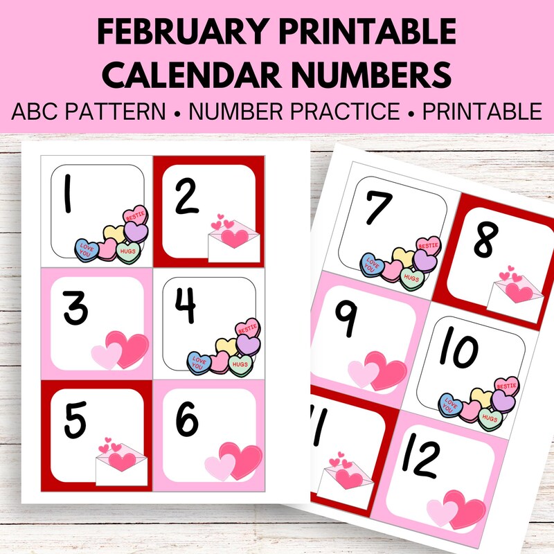February Calendar - Etsy