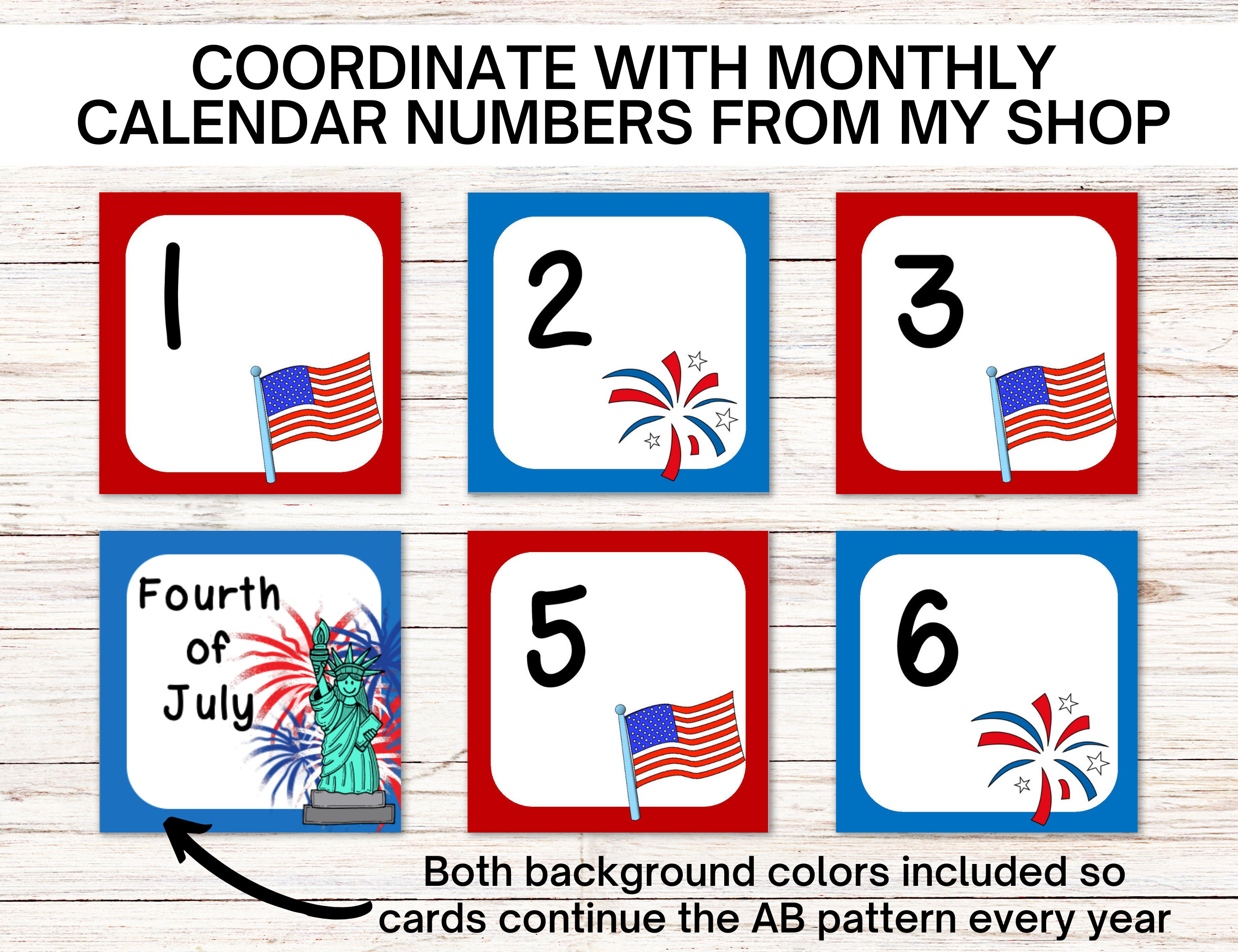 Holiday Calendar Cards- Printable - Pocket Chart - Full Year - Etsy