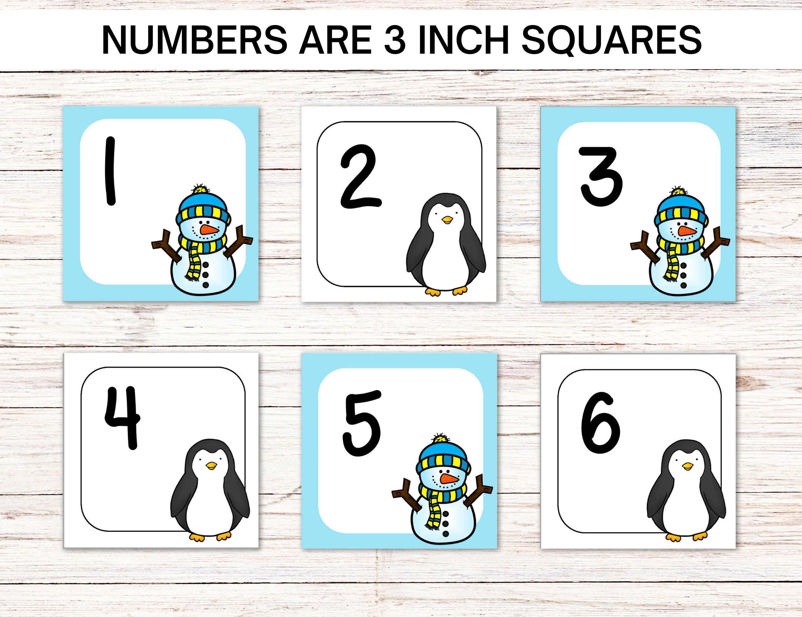 January Calendar Numbers in AB Pattern - Etsy