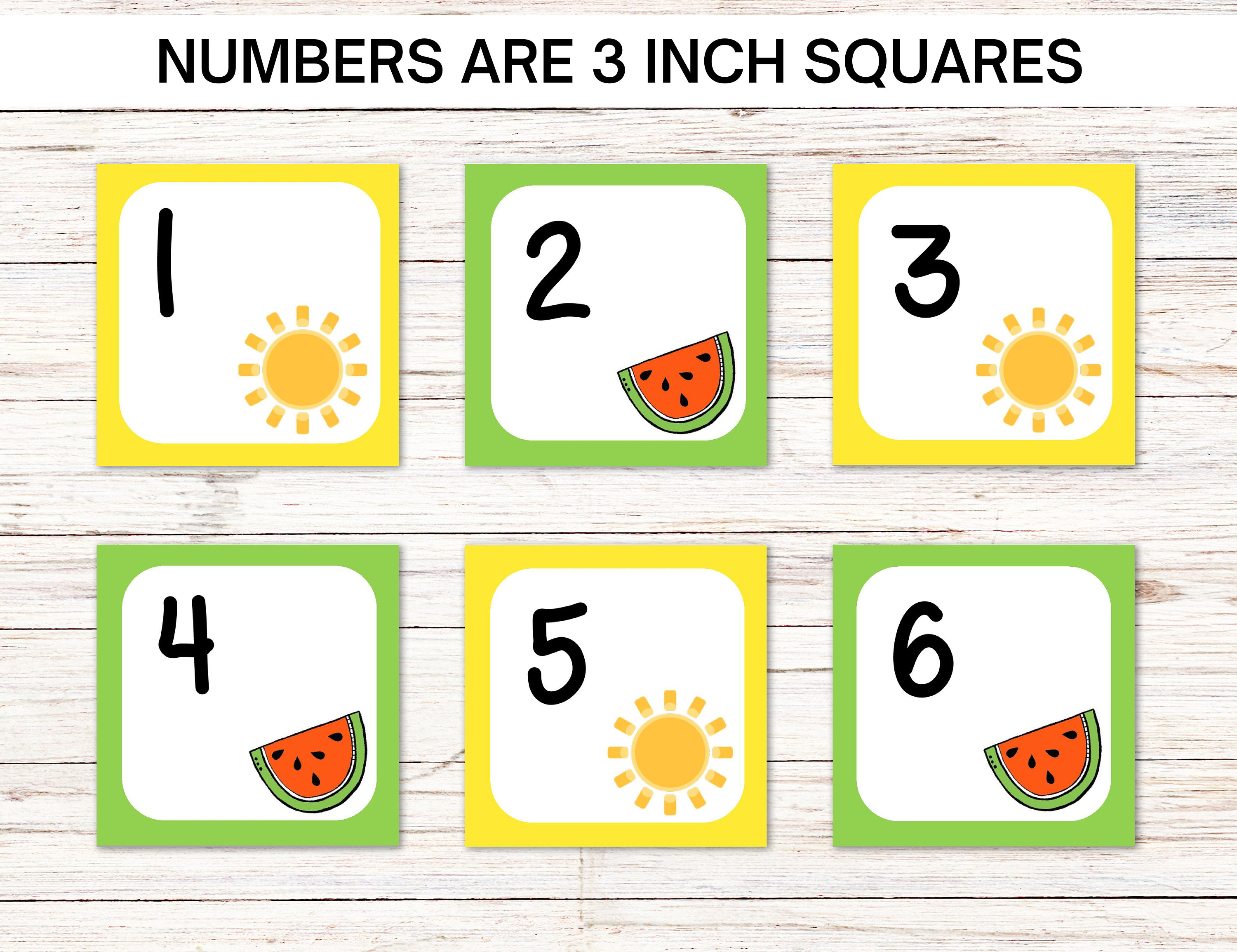 June Calendar Numbers in AB Pattern - Etsy