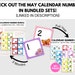 May Calendar Numbers in AB Pattern - Etsy