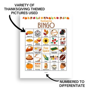 Printable Thanksgiving BINGO Set - Etsy