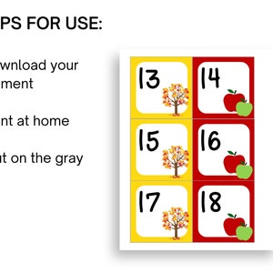 3 Month Printable Calendar Numbers BUNDLE in AB Pattern (august ...