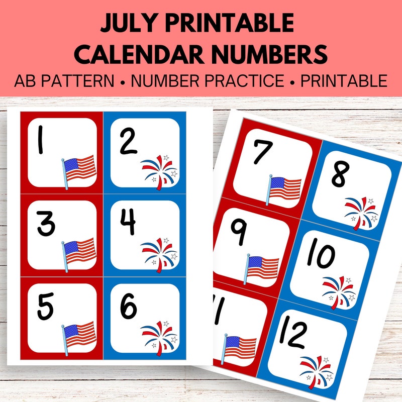 Fourth of July Calendar - Etsy