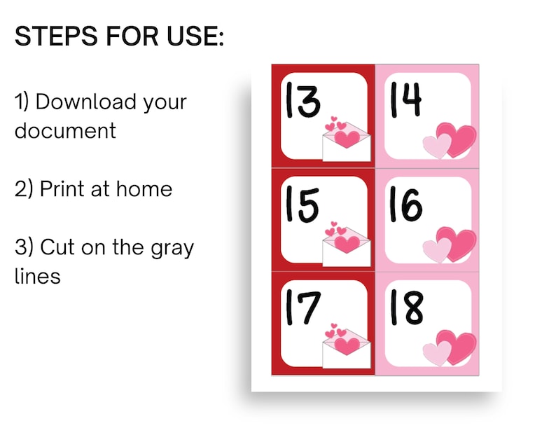 February Calendar Numbers in AB Pattern - Etsy