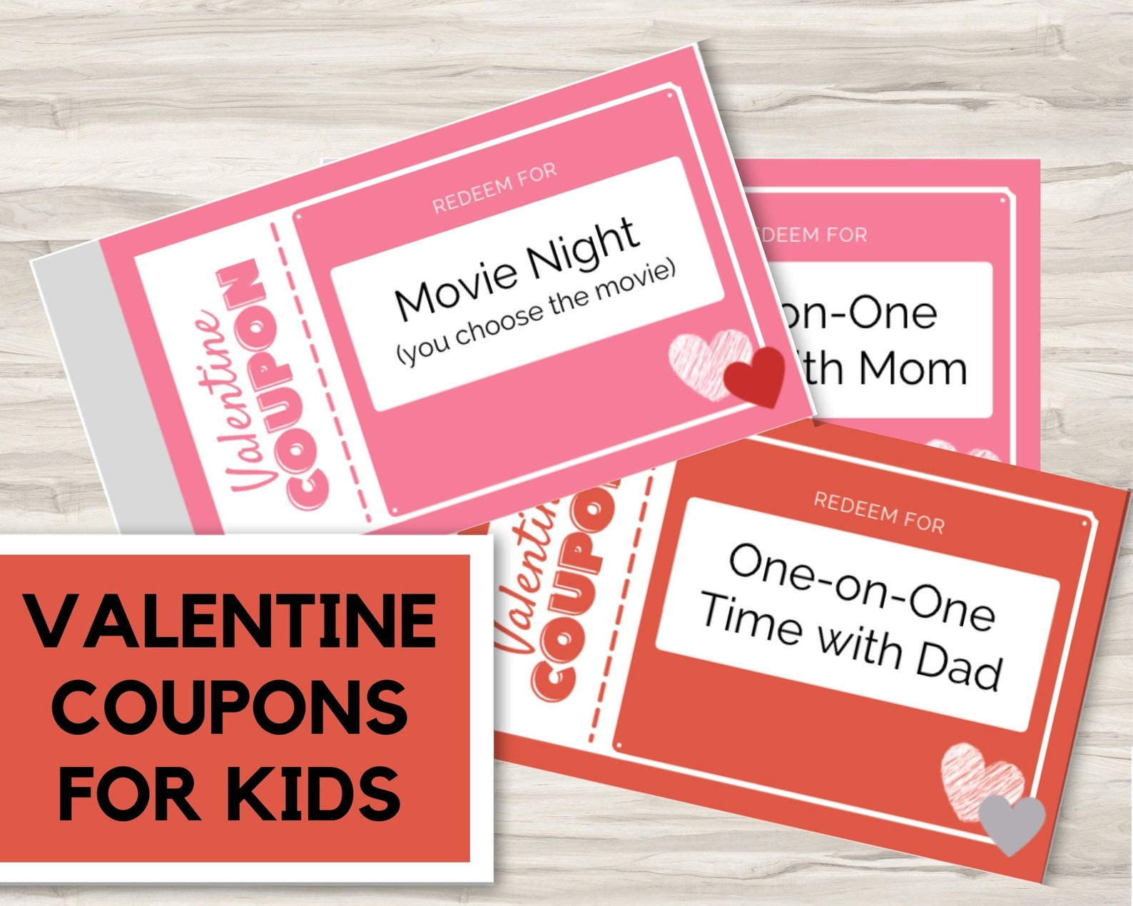 Valentine's Day Coupon Book for Kids - Etsy