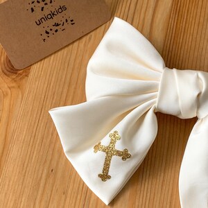 First Communion Hair Bow Personalized Communion Bow Communion ...