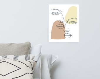 Two Face Poster | Etsy