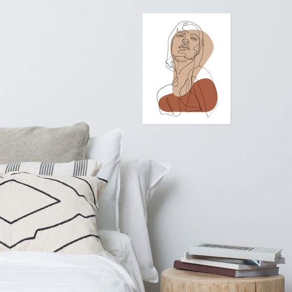 Abstract Face Poster Digital Wall Art Downloadable | Etsy