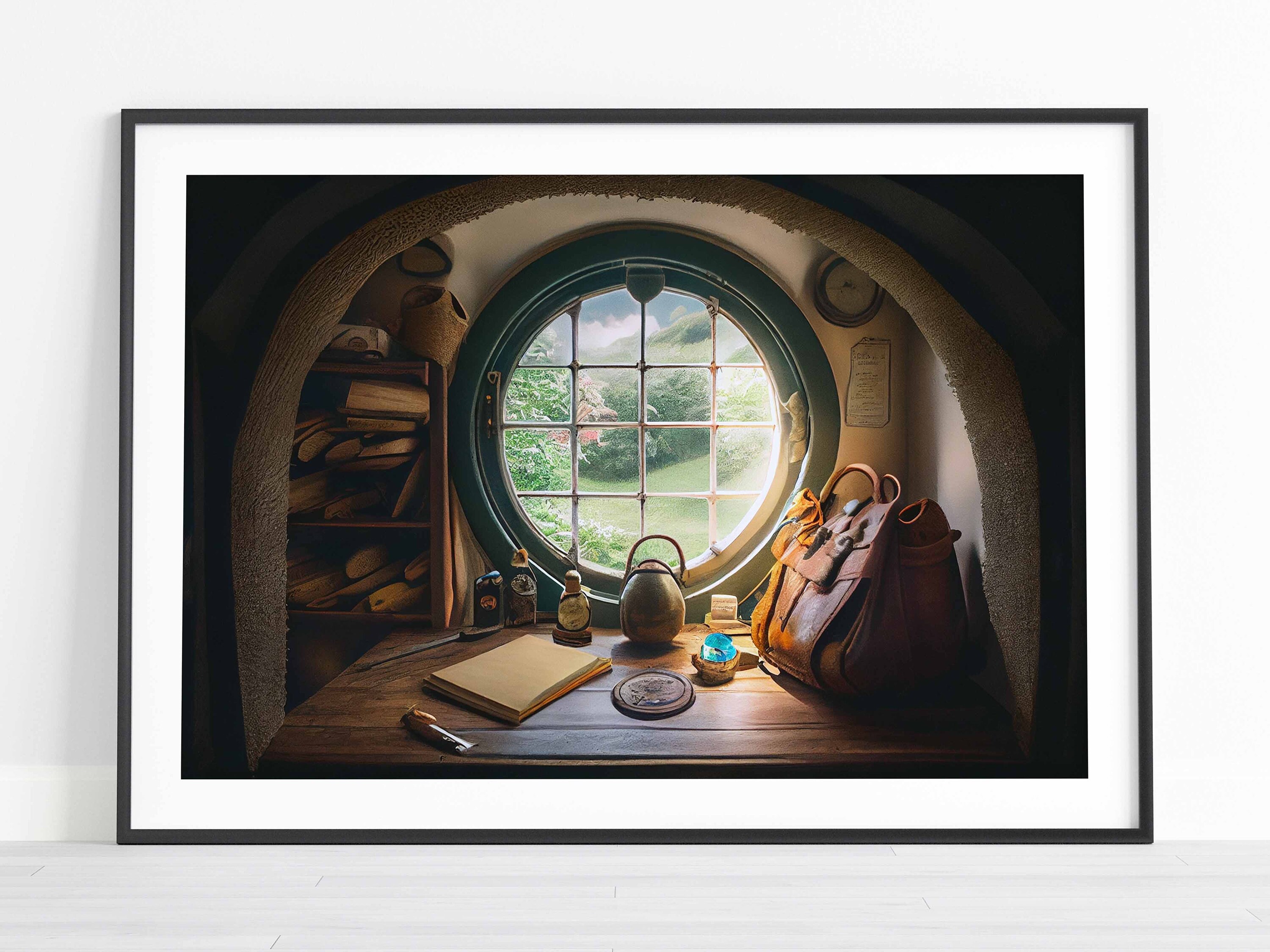 Bag End Inspired Posters, Original Wall Art Print, LOTR, Hobbits ...